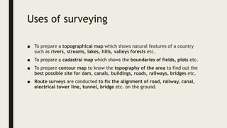 Introduction of Surveying and levelling. | PPTX