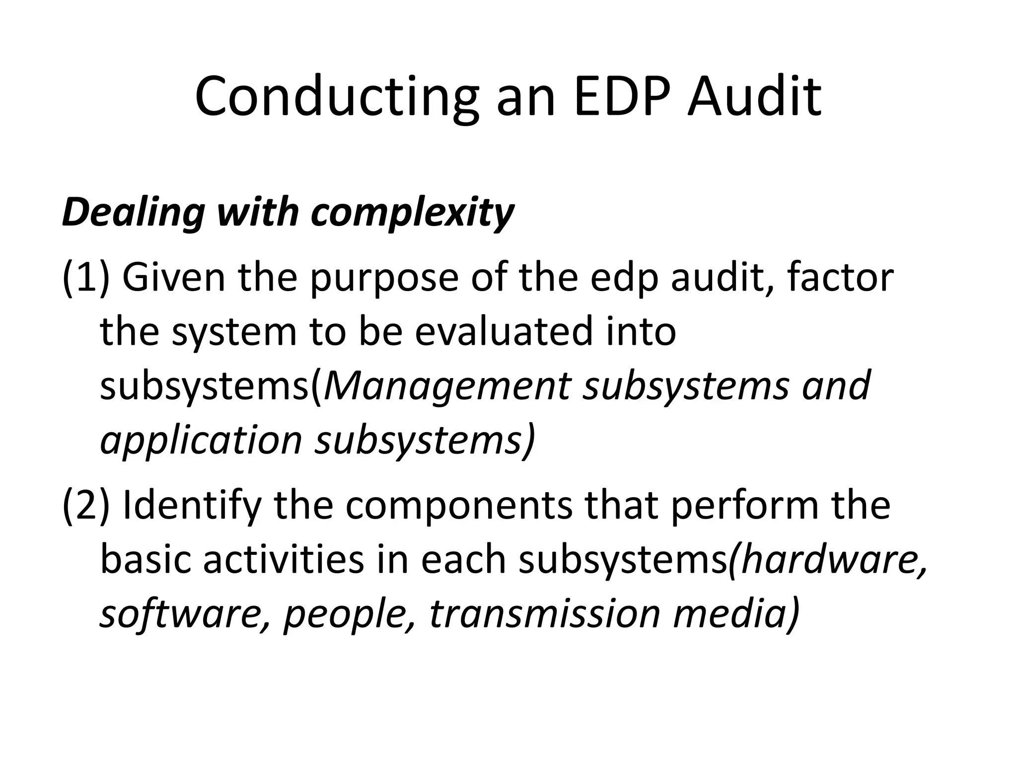 Information systems audit n control introduction.ppt