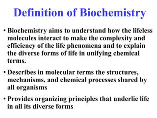 Brief Introduction to Biochemistry .pptx