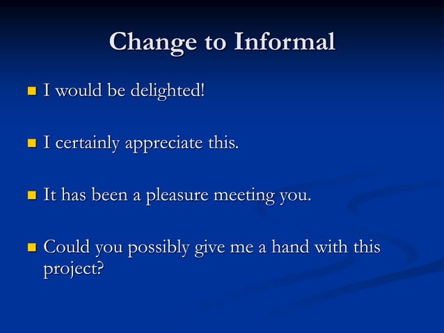 Formal vs Informal Language for beginner level English Learners | PPT