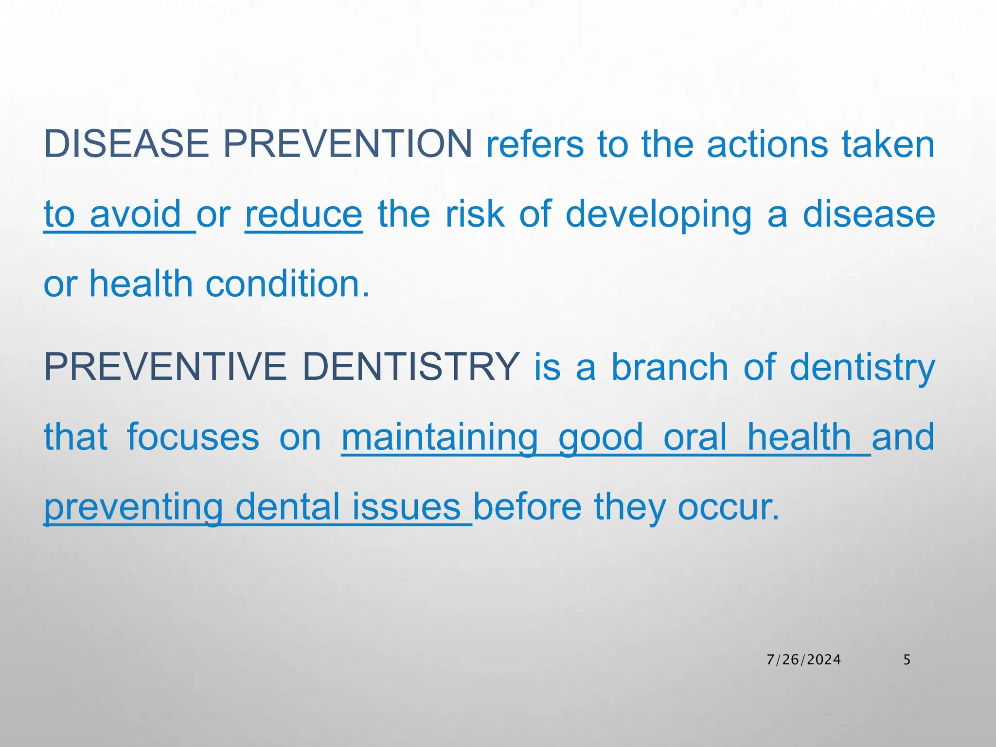 Preventive dentistry :introduction .pptx