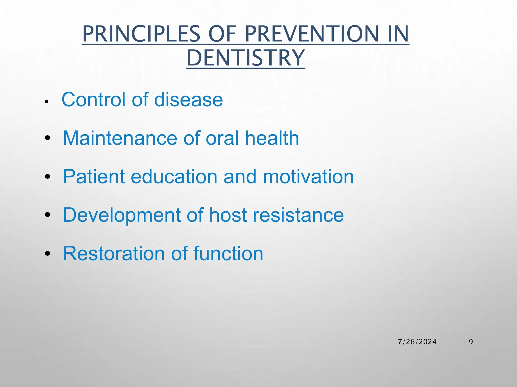 Preventive dentistry :introduction .pptx