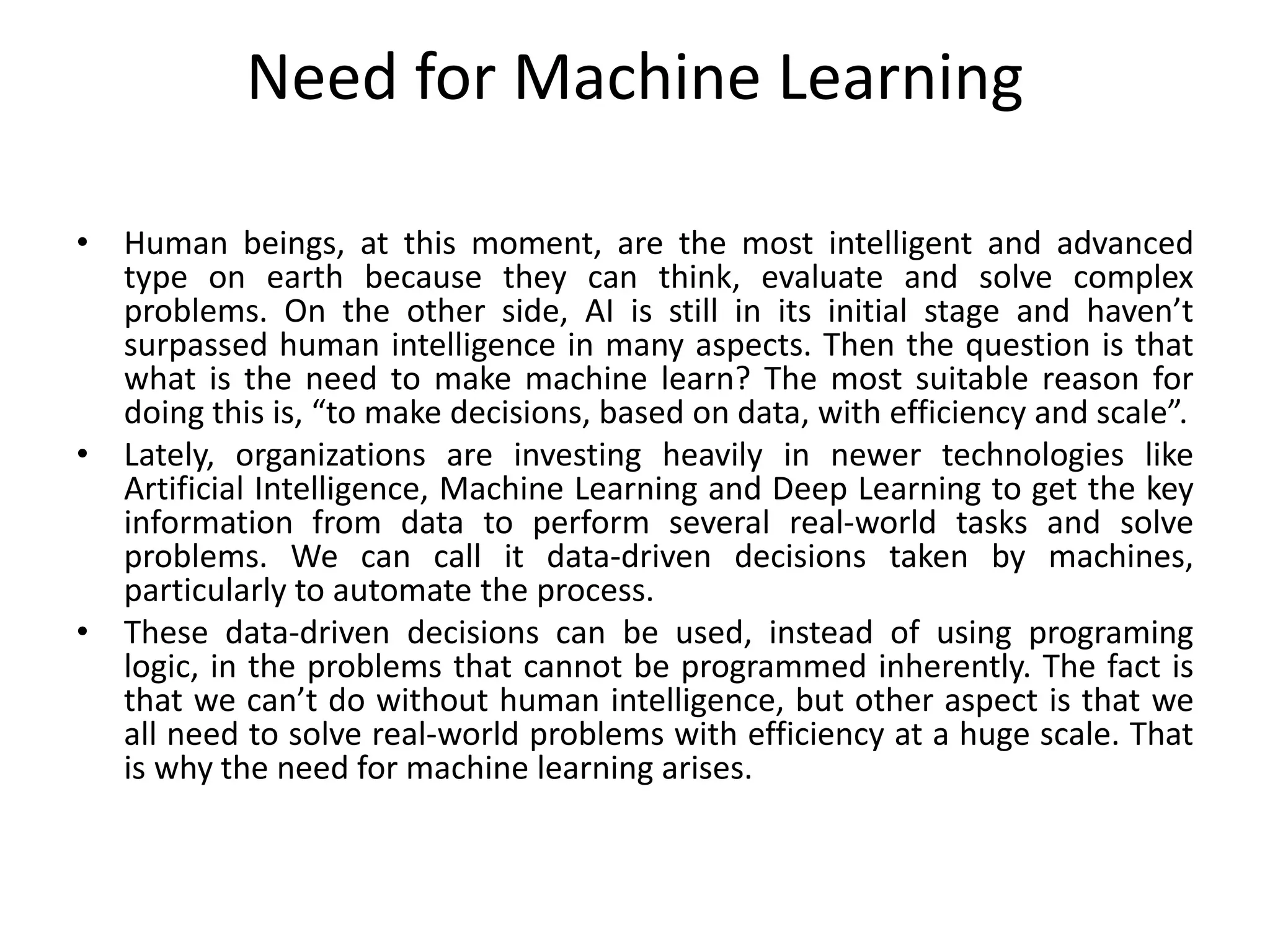 Introduction.pptx about the mechine Learning | PPT