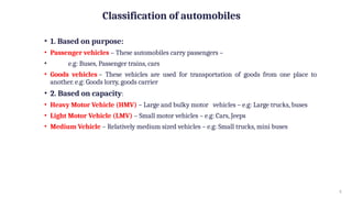 Automobile Engineering Introduction & types | PPTX