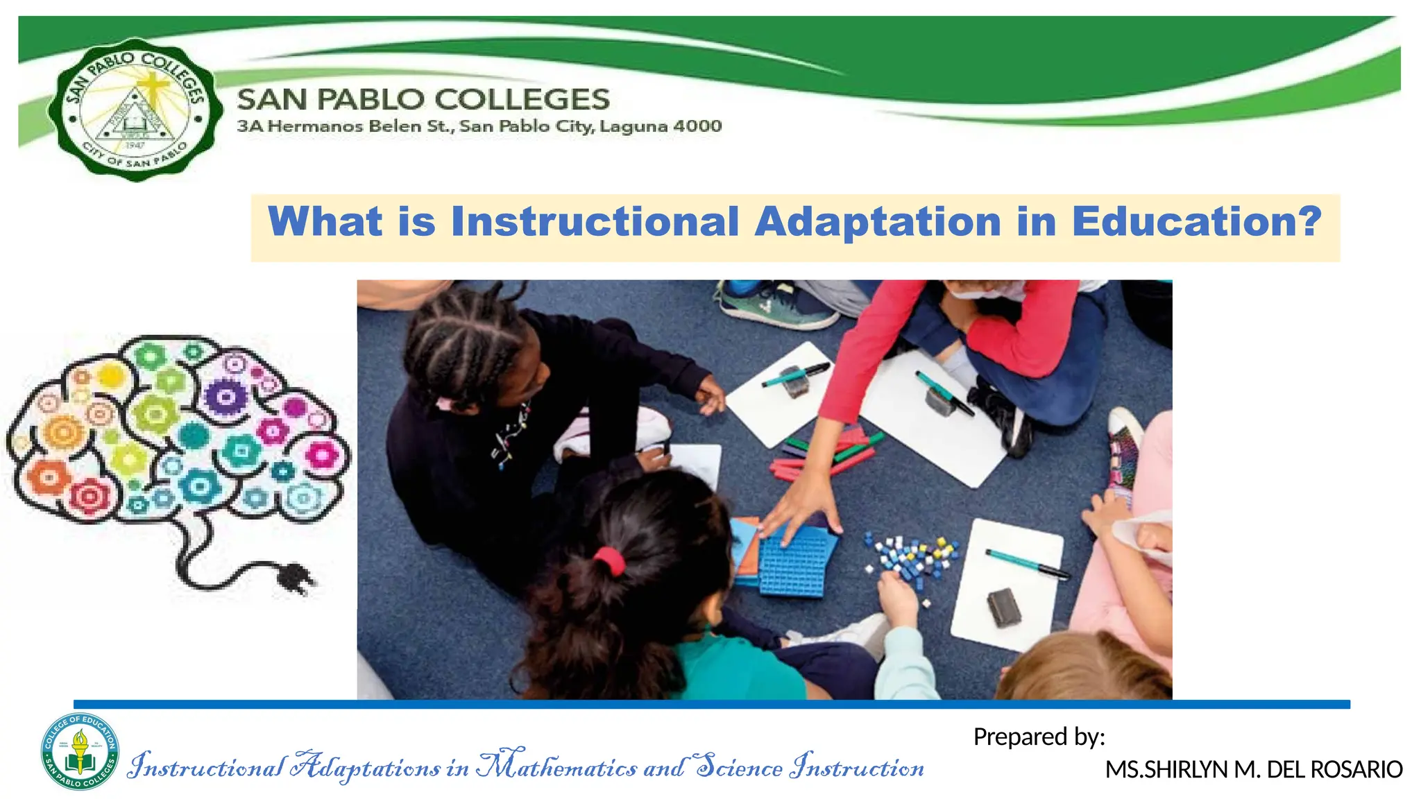 Introduction to Instructional Adaptation in Math and Science in ...