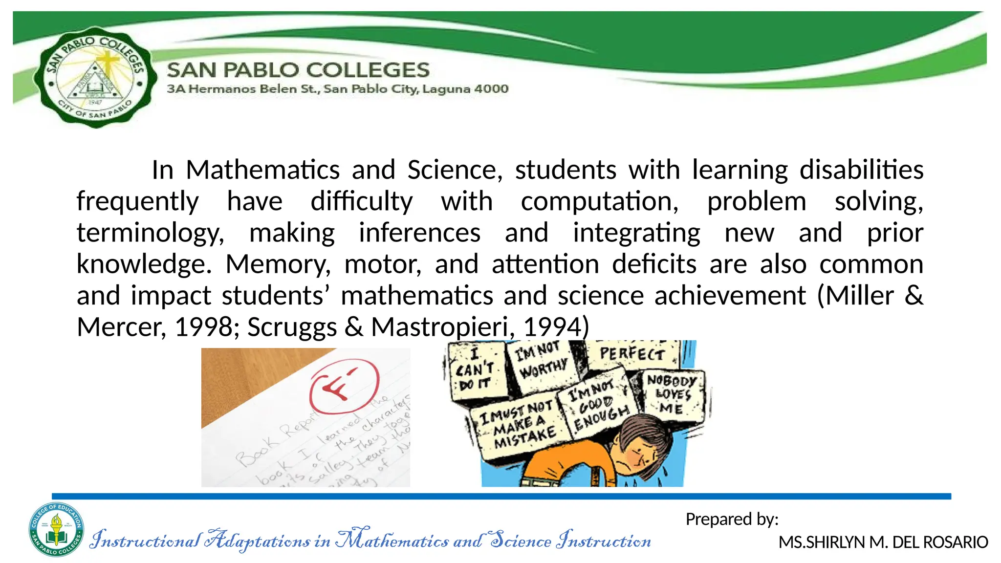 Introduction to Instructional Adaptation in Math and Science in ...