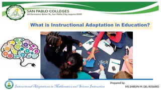 Introduction to Instructional Adaptation in Math and Science in ...
