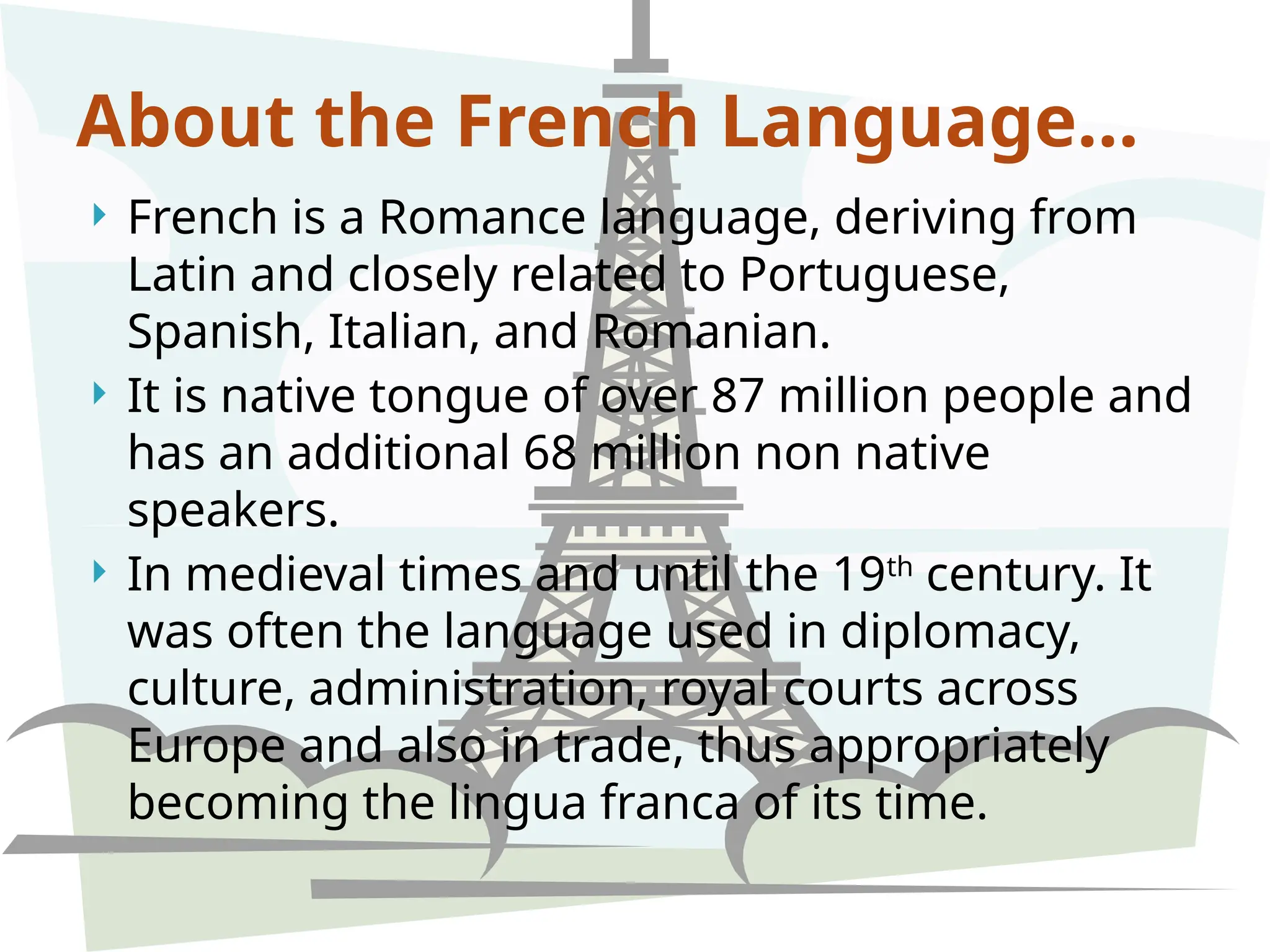 Introduction about French Language, second language most spoken in the ...
