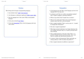 Introduction to progamming languages course | PPT