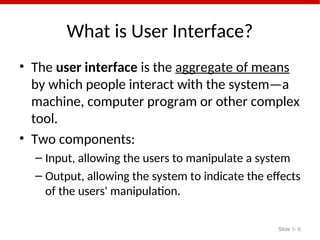 Introduction to intelligent user interface | PPT