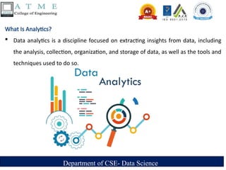 Introduction to Big data analytics subject | PPTX