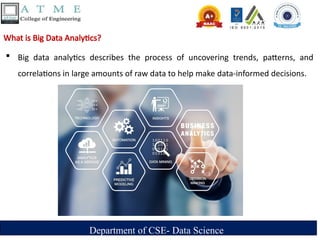 Introduction to Big data analytics subject | PPTX