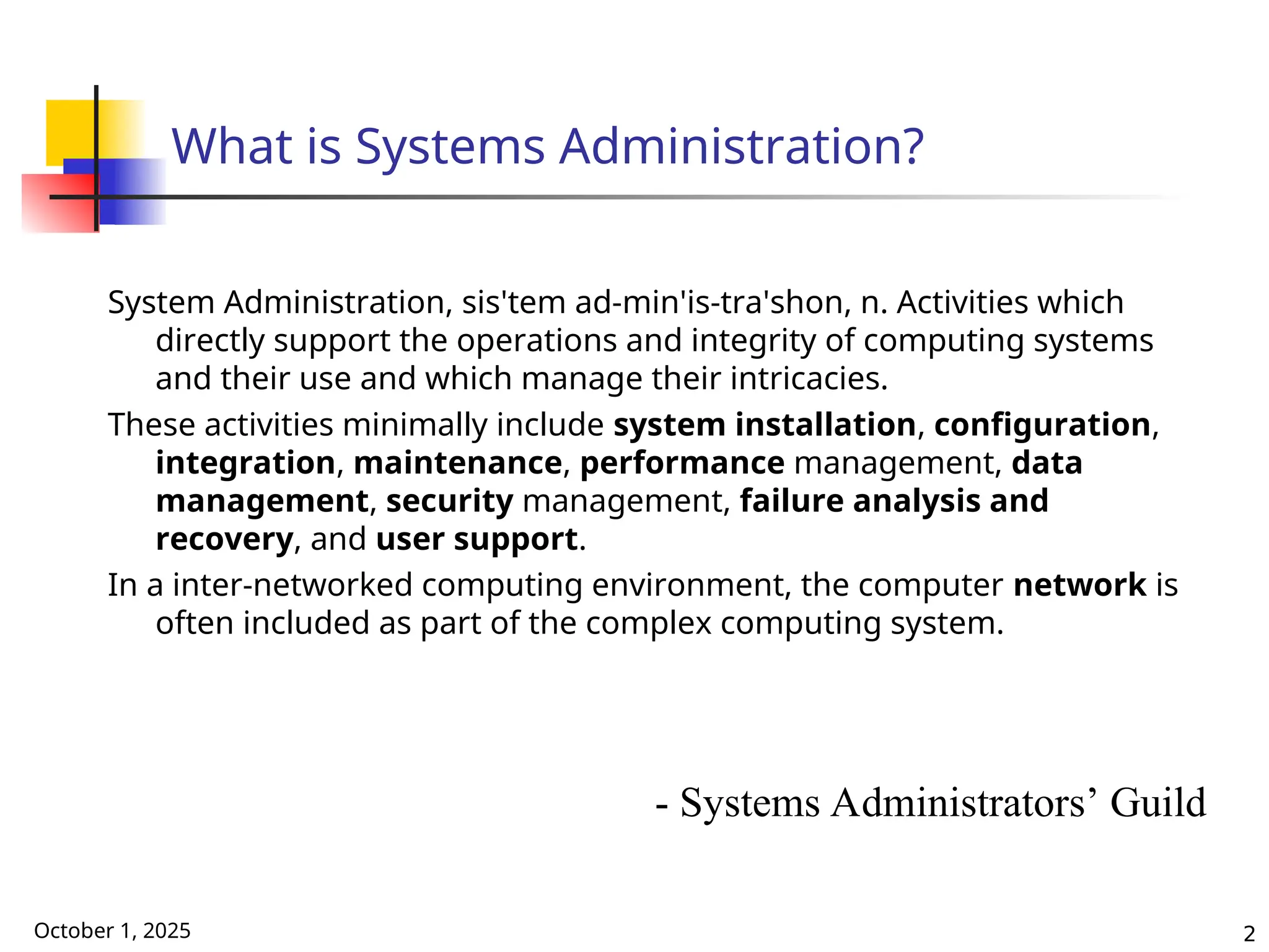 Introduction administration des réseaux et des systèmes .ppt