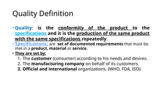 Introduction to quality control and quality assurance | PPTX