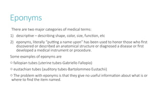 Comprehensive Introduction to Medical Language and Terminology | PPTX