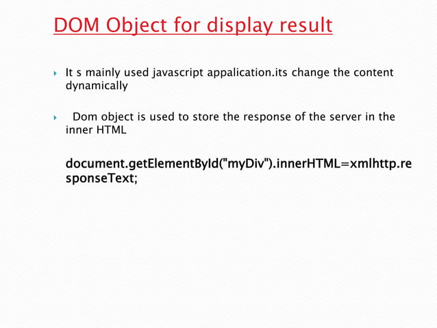 Introduction about-ajax-framework | PPT