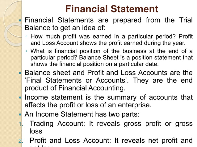 Introduction-and-Preparation-of-Trading-Account.pptx | Stocks and Bonds ...