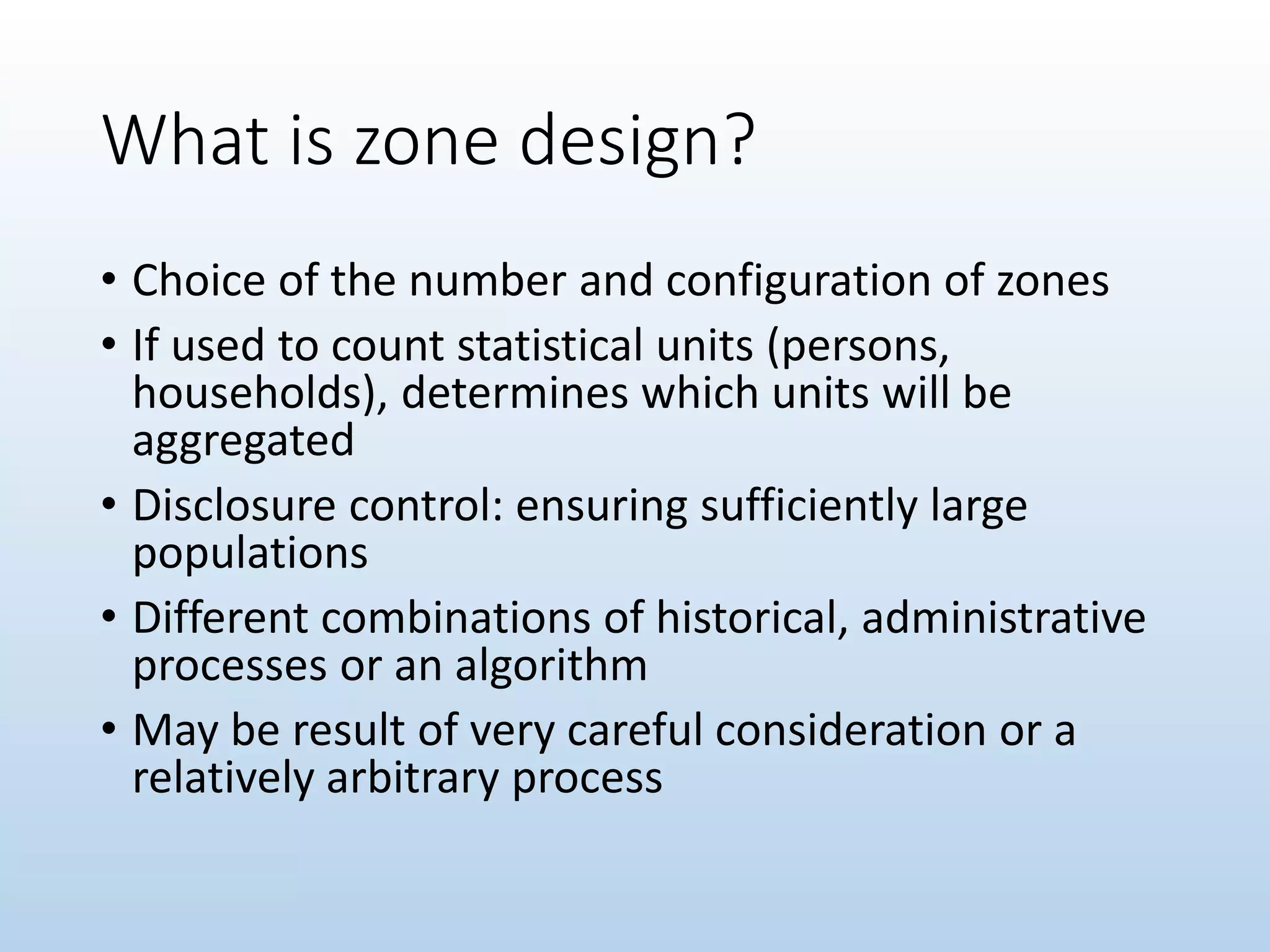 Introduction automated zone design | PPT