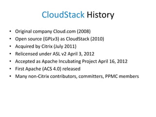 Introduction: Build infrastucture-as-a-service Clouds with Apache CloudStack | PPT