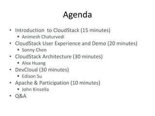 Introduction: Build infrastucture-as-a-service Clouds with Apache CloudStack | PPT