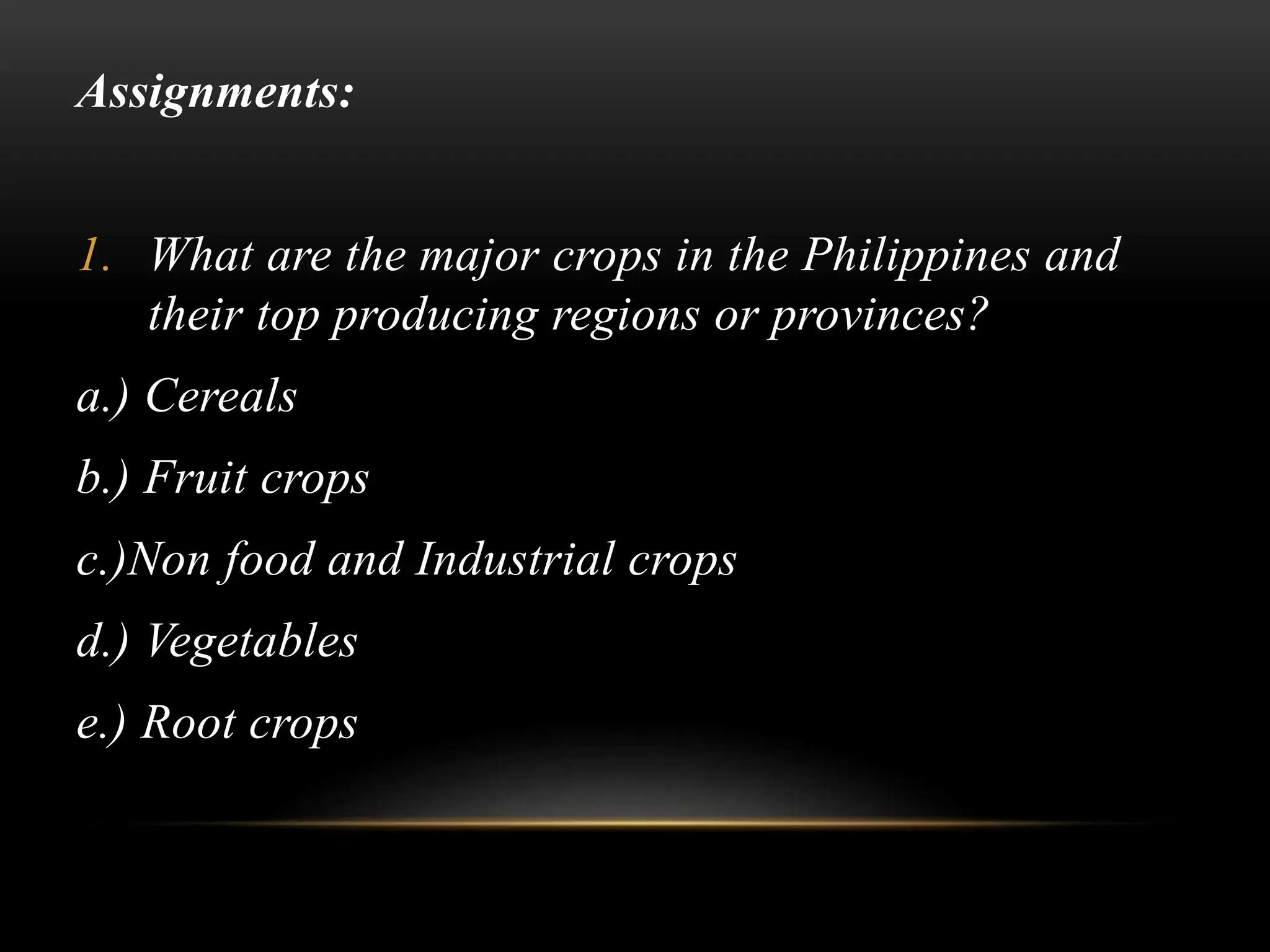 INTRODUCTION IN AGRICULTURE IN THE PHILIPPINES | PPT