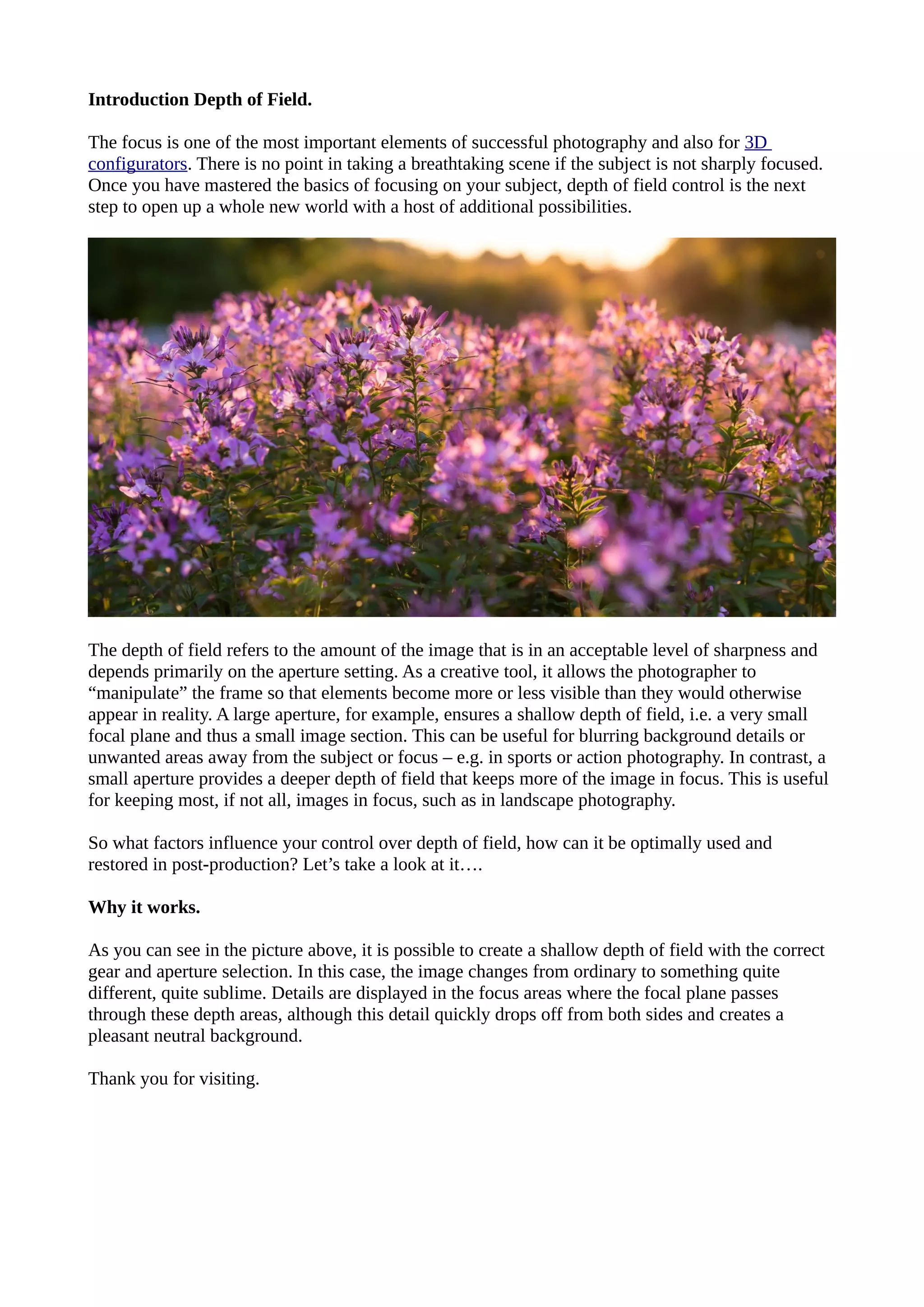 Introduction depth-of-field | PDF