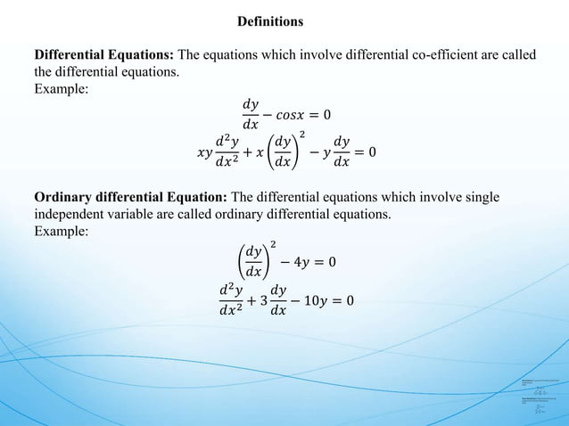 Ordinary And Partial Differential Equationspptx Programming Languages Computing
