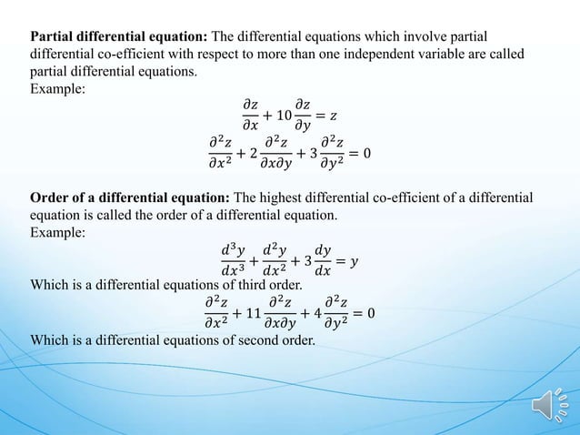 Ordinary And Partial Differential Equationspptx Programming Languages Computing