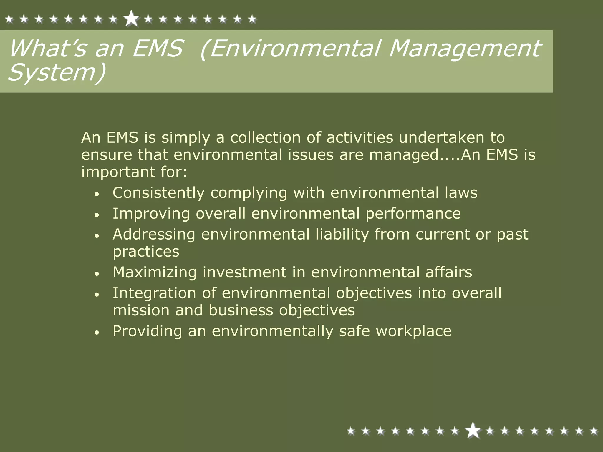Introduction-EnvironmentalManagementSystems2008(EMS).ppt