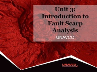Introduction to Fault Scarps | PPTX