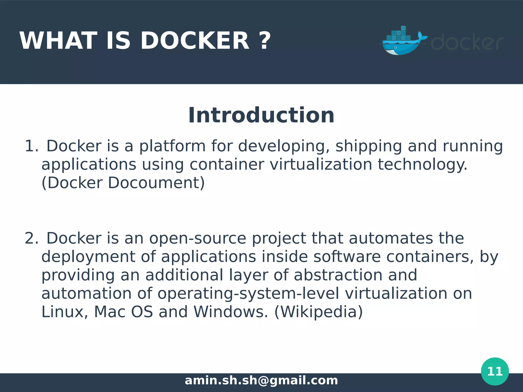 Docker Fundamental course - linkedin | PPT