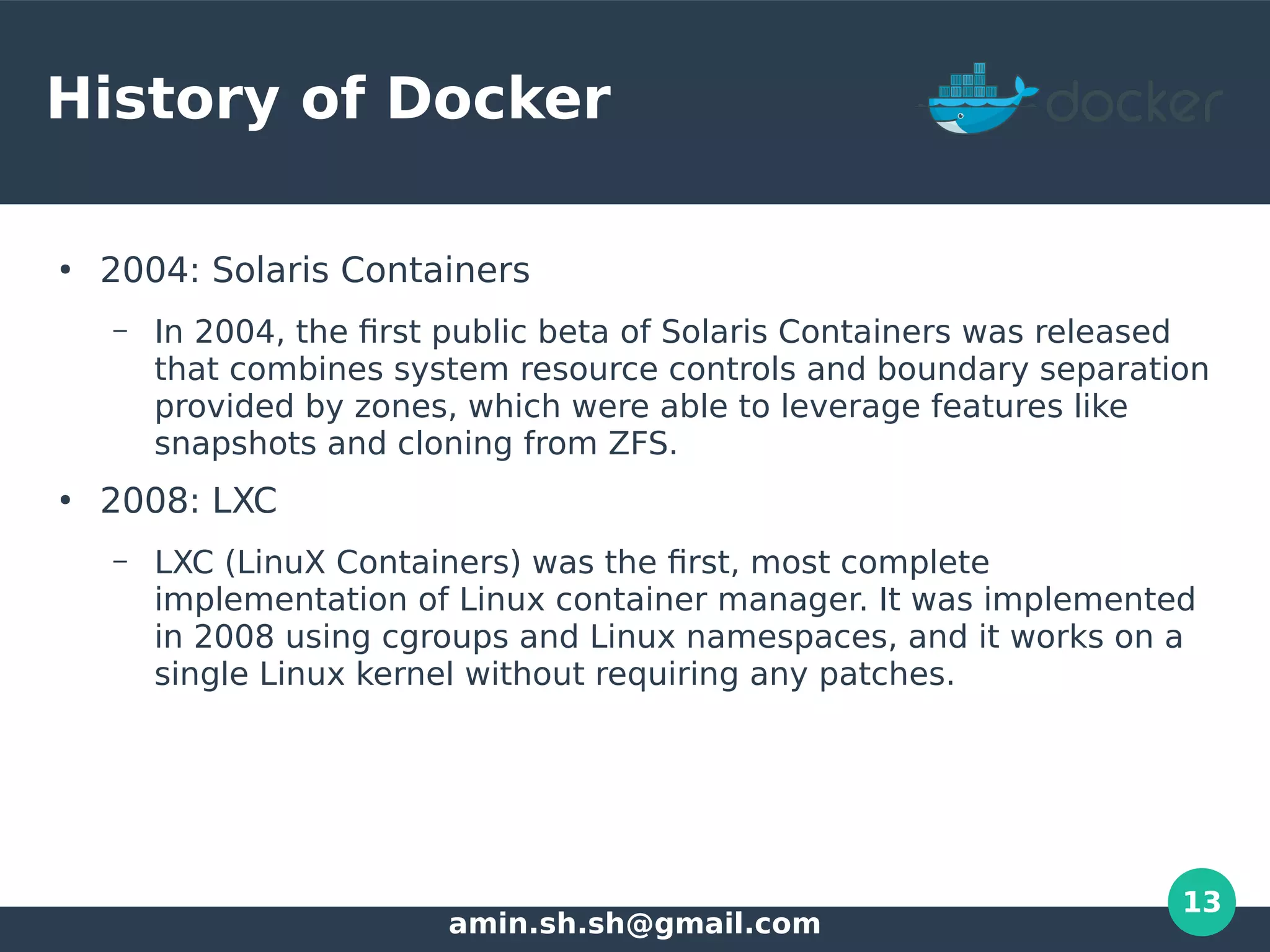Docker Fundamental course - linkedin | PPT