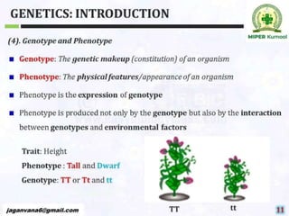Introduction genetics | PPTX