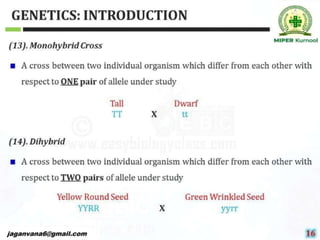 Introduction genetics | PPT