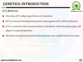 Introduction genetics | PPT