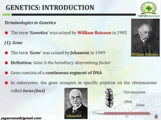 Introduction genetics | PPTX