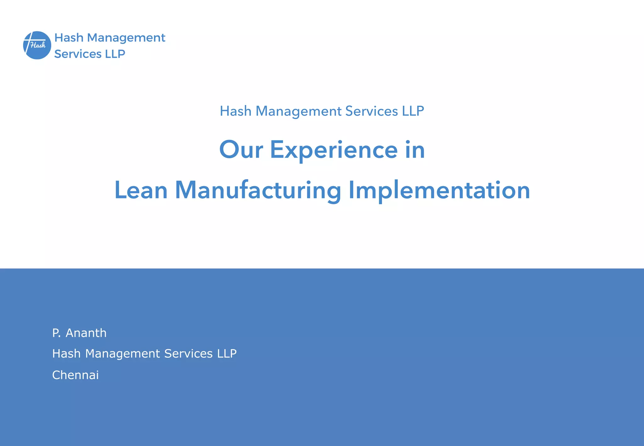 Lean Manufacturing Consultants In Chennai Hash Management Services