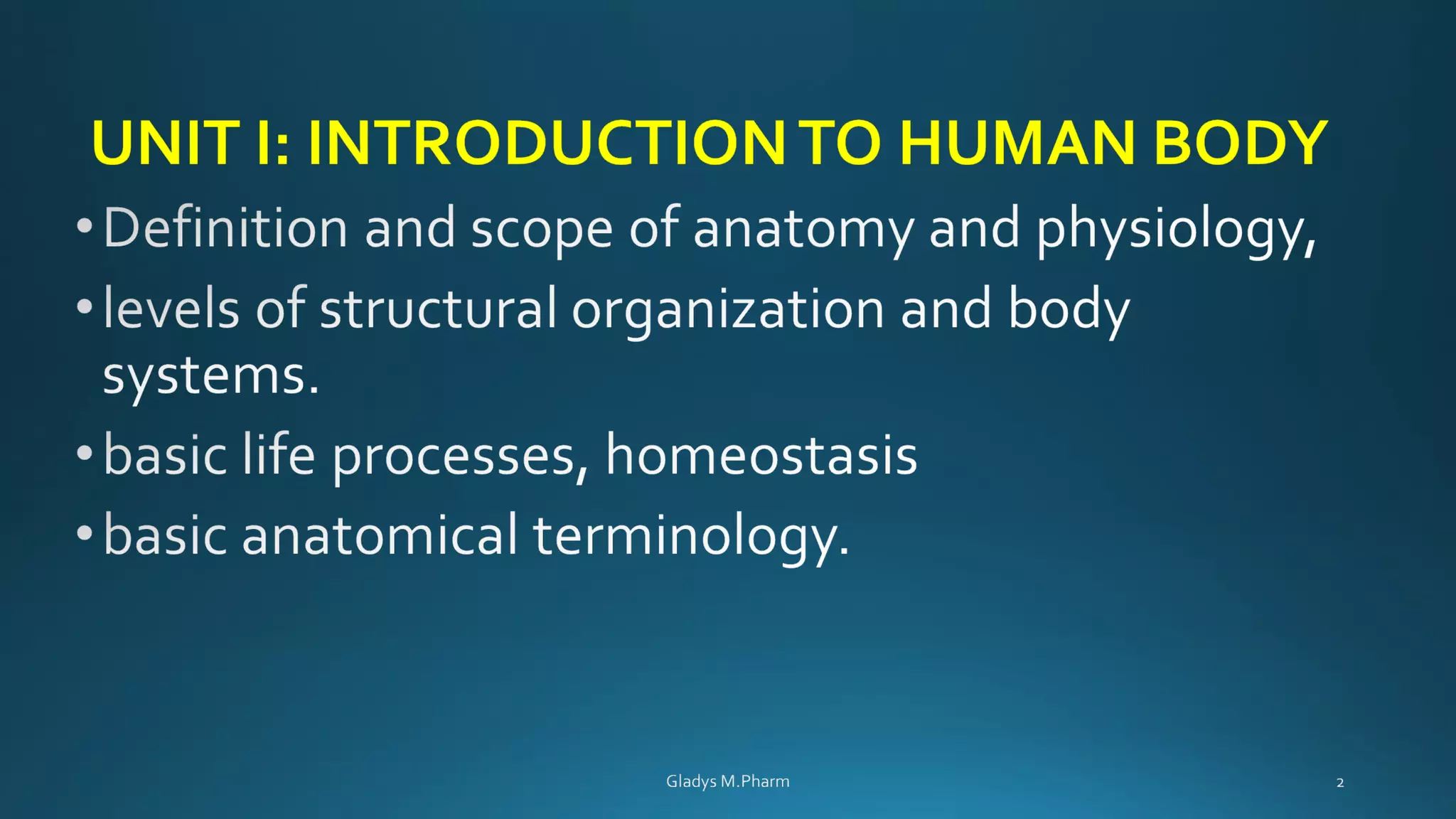 Introduction human body | PPT