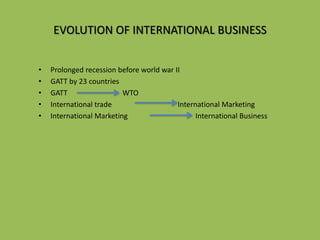 Introduction international business | PPT