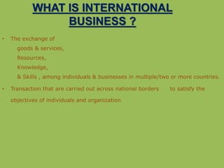 Introduction international business | PPT