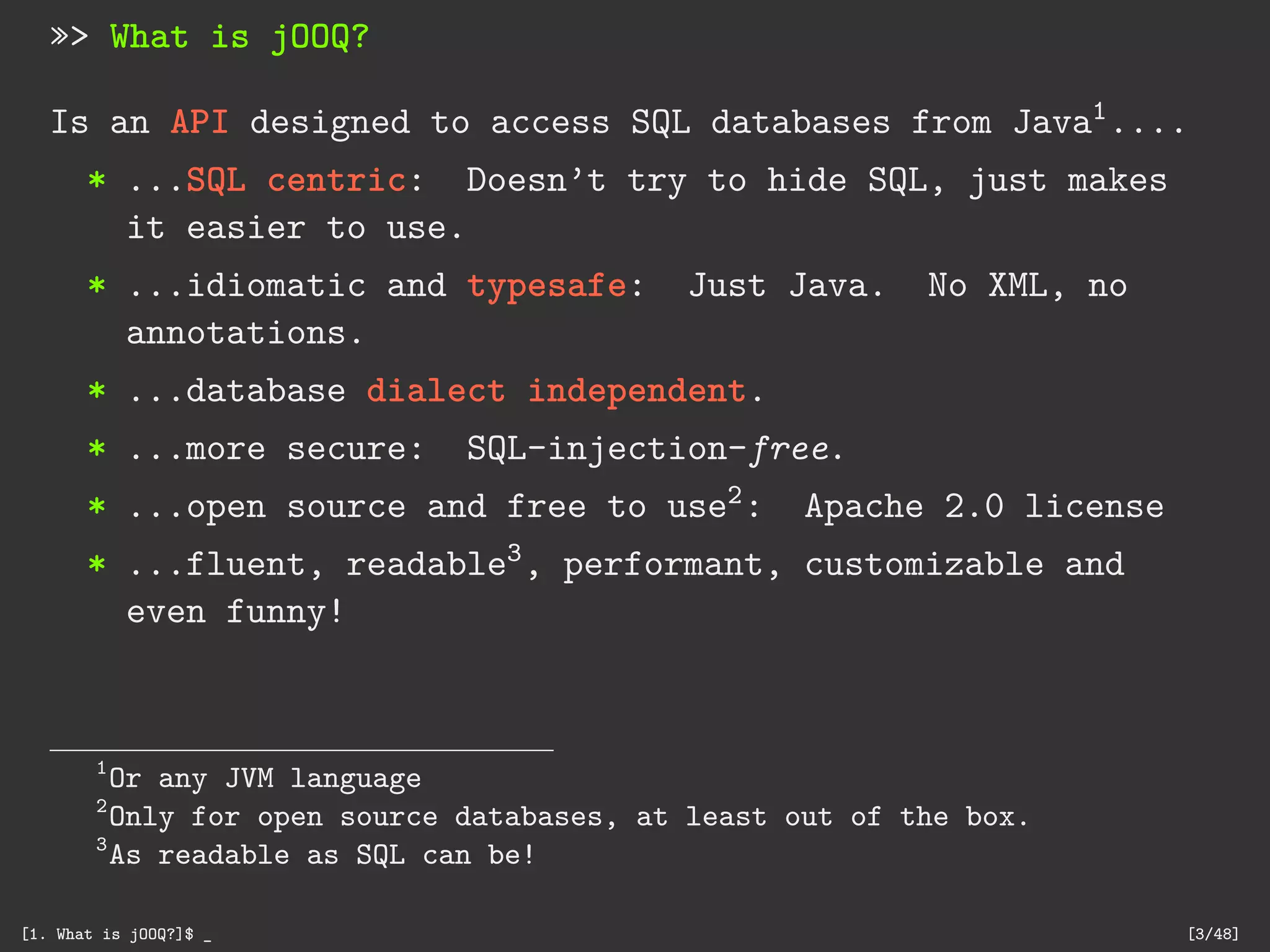 Introduction to jOOQ | PPT