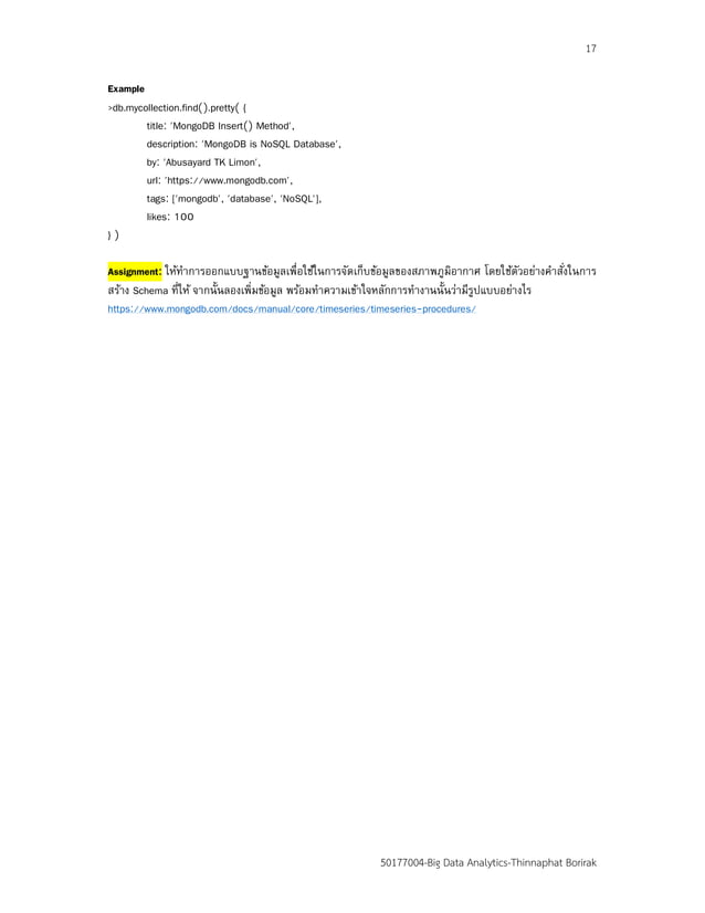 Introduction Management Nosql With Mongodb Pdf
