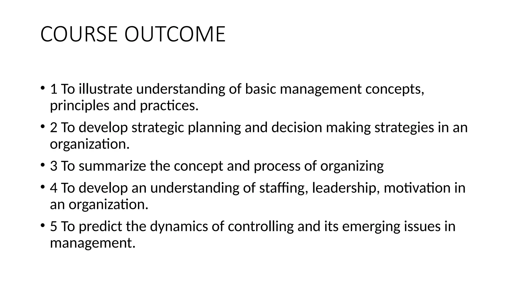 Introduction to Principles & Practices of Management | PPTX