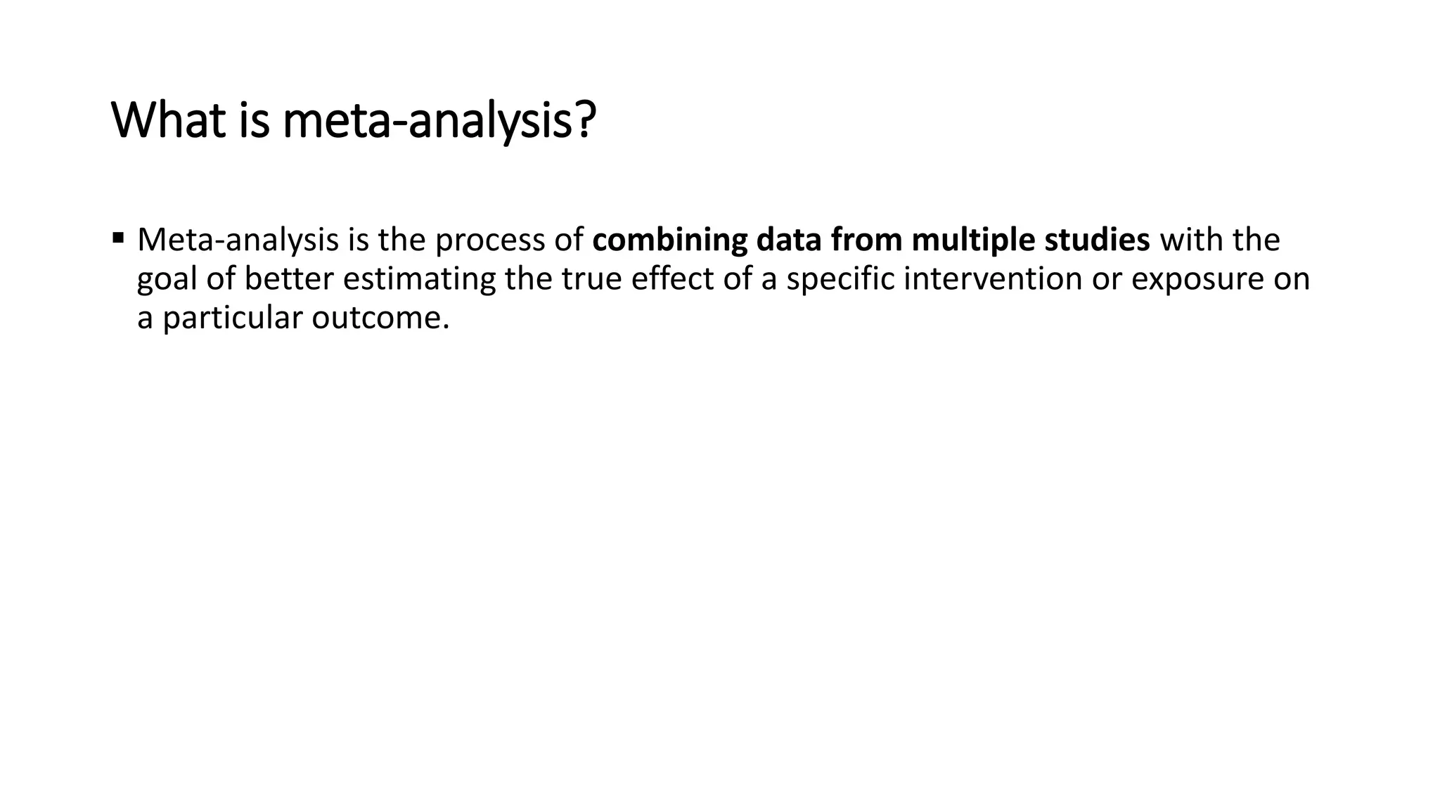 Introduction To Meta Analysis Pdf Science