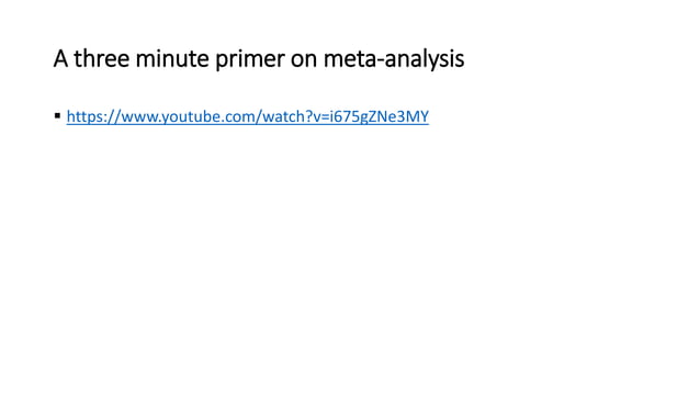 Introduction to meta-analysis | PDF | Science