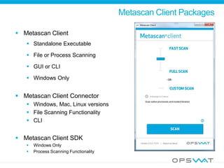Introduction to Metascan Client | PPT