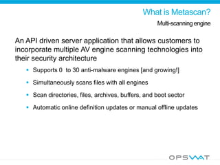 Introduction to Metascan Client | PPT