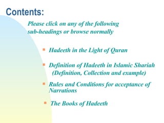 Introduction Mustalah Al Hadeeth | PPT