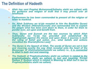 Introduction Mustalah Al Hadeeth | PPT