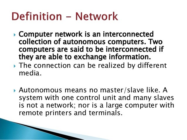 Introduction to Networks